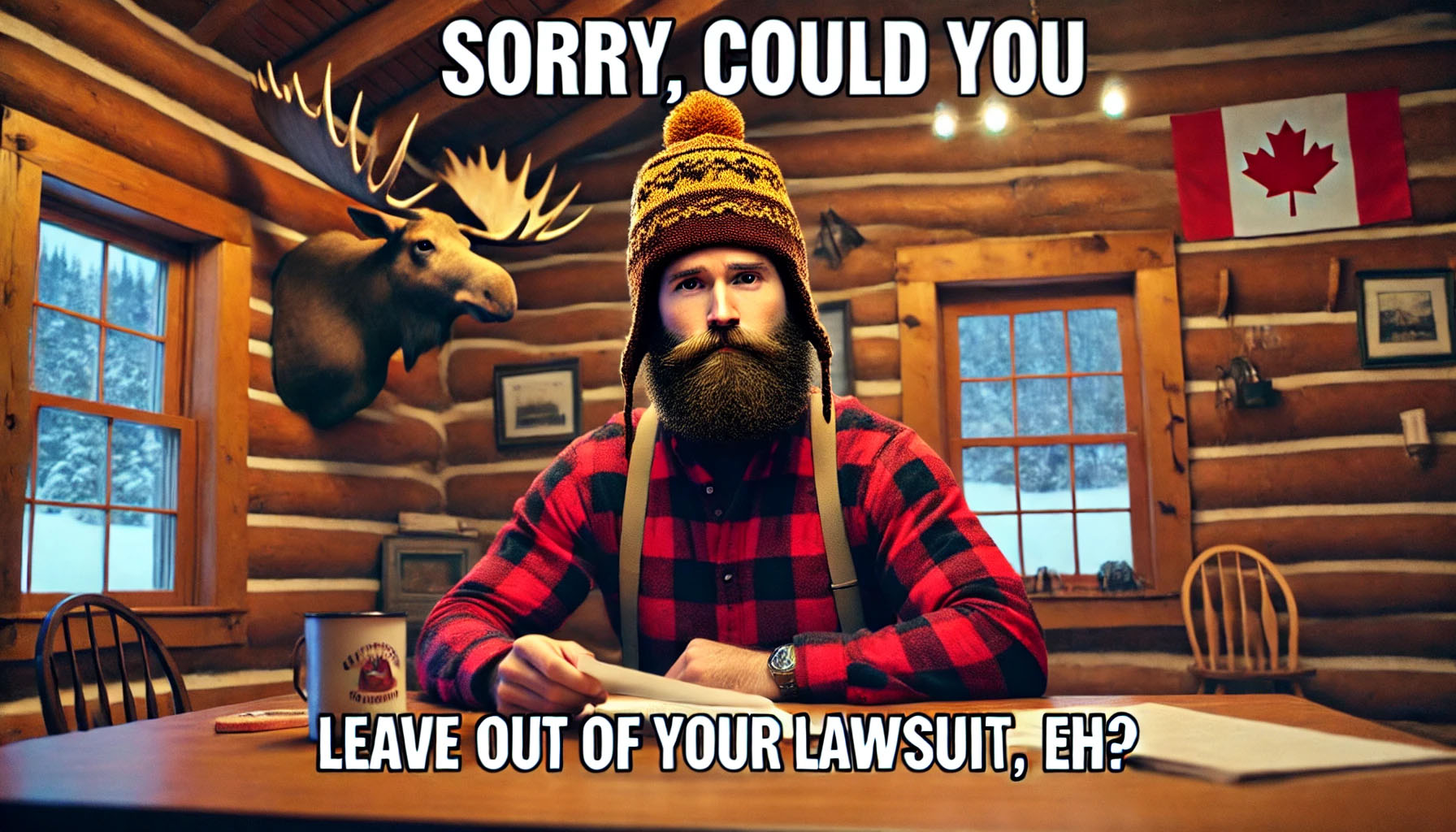 Sorry, Could You Leave Me Out of Your Lawsuit, Eh? (Meme) – Tim Boucher